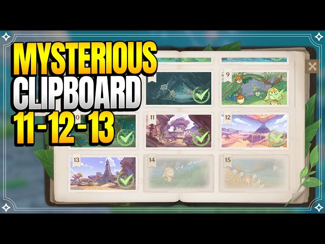 How to find Mysterious Clipboard locations in Sumeru Desert in Genshin ...