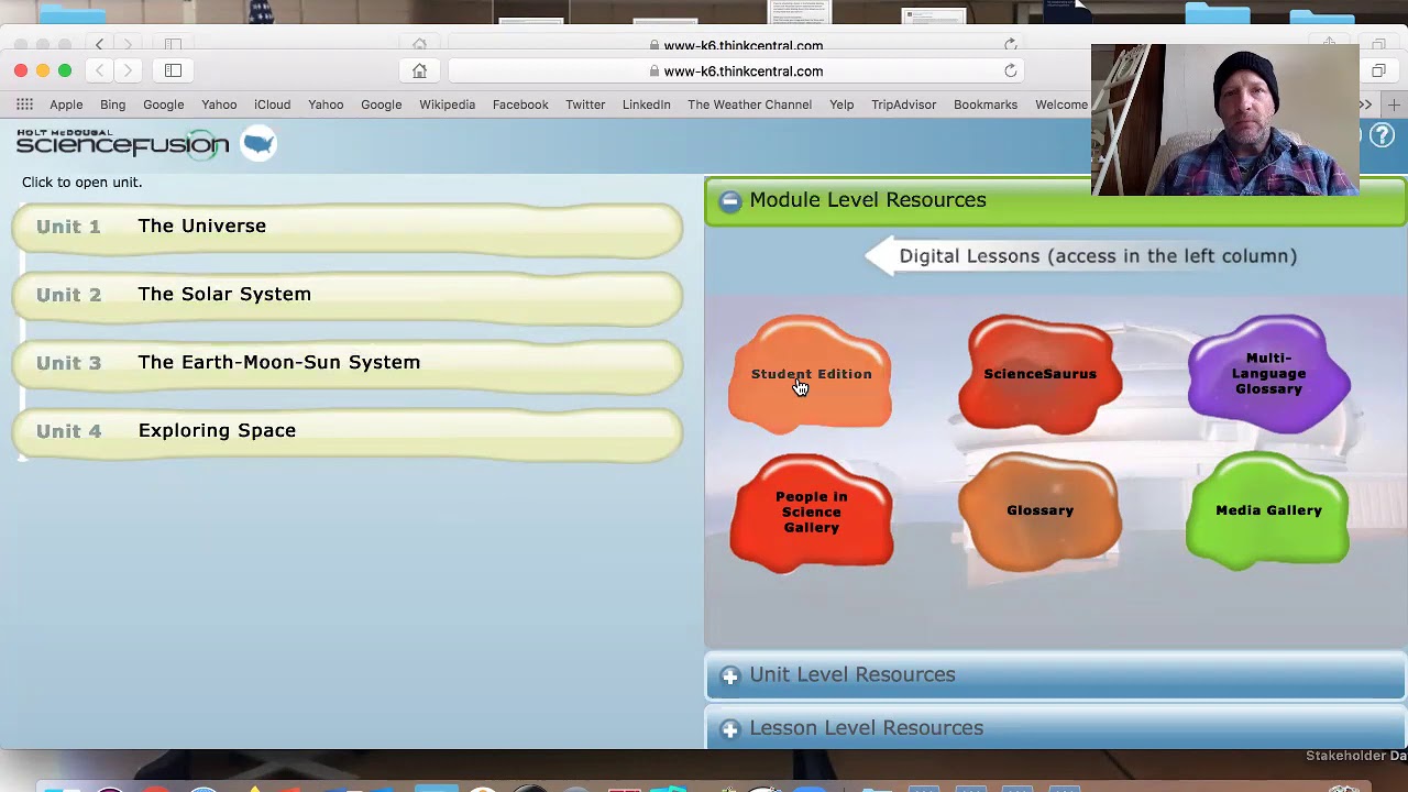 Space Science online textbook tutorial for Science Fusion