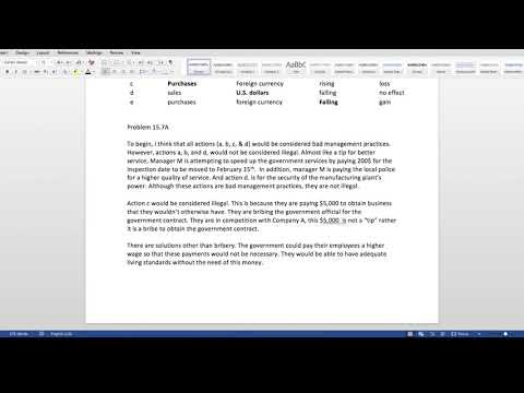 ACC102 Problem 15.7A Written Assignment 3
