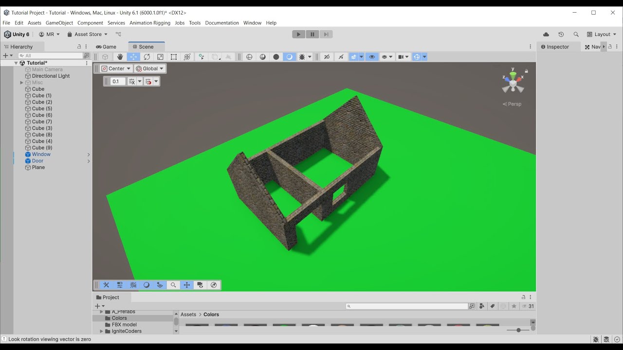 Probuilder, Unity. Quickly create Prototypes and Prefabs to build any type of house.