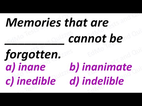 English Vocabulary Test - 22. CAN YOU SCORE 21/21? Learn new English words. Pronunciation included.