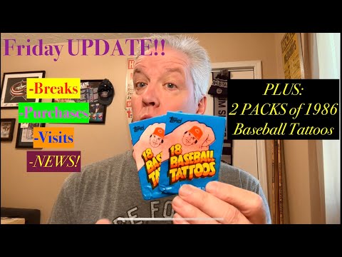 FRIDAY UPDATE: Bonus 1986 Baseball TATTOO break @kenscardboard @georgegradwell42 NEWS, BREAK + MORE!