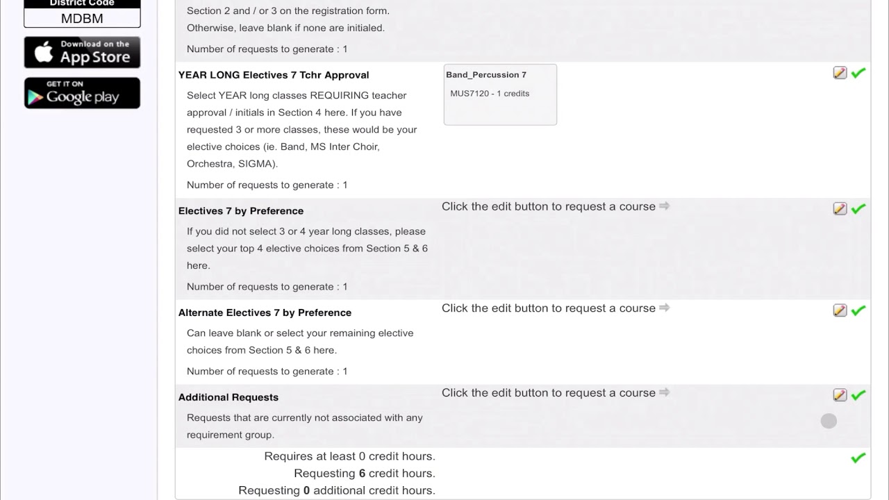 Course Registration with PowerSchool