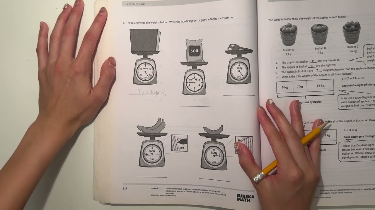 Eureka Math Grade 3 Module 2 Lesson 7 Homework | #mathwithaubrey #answers