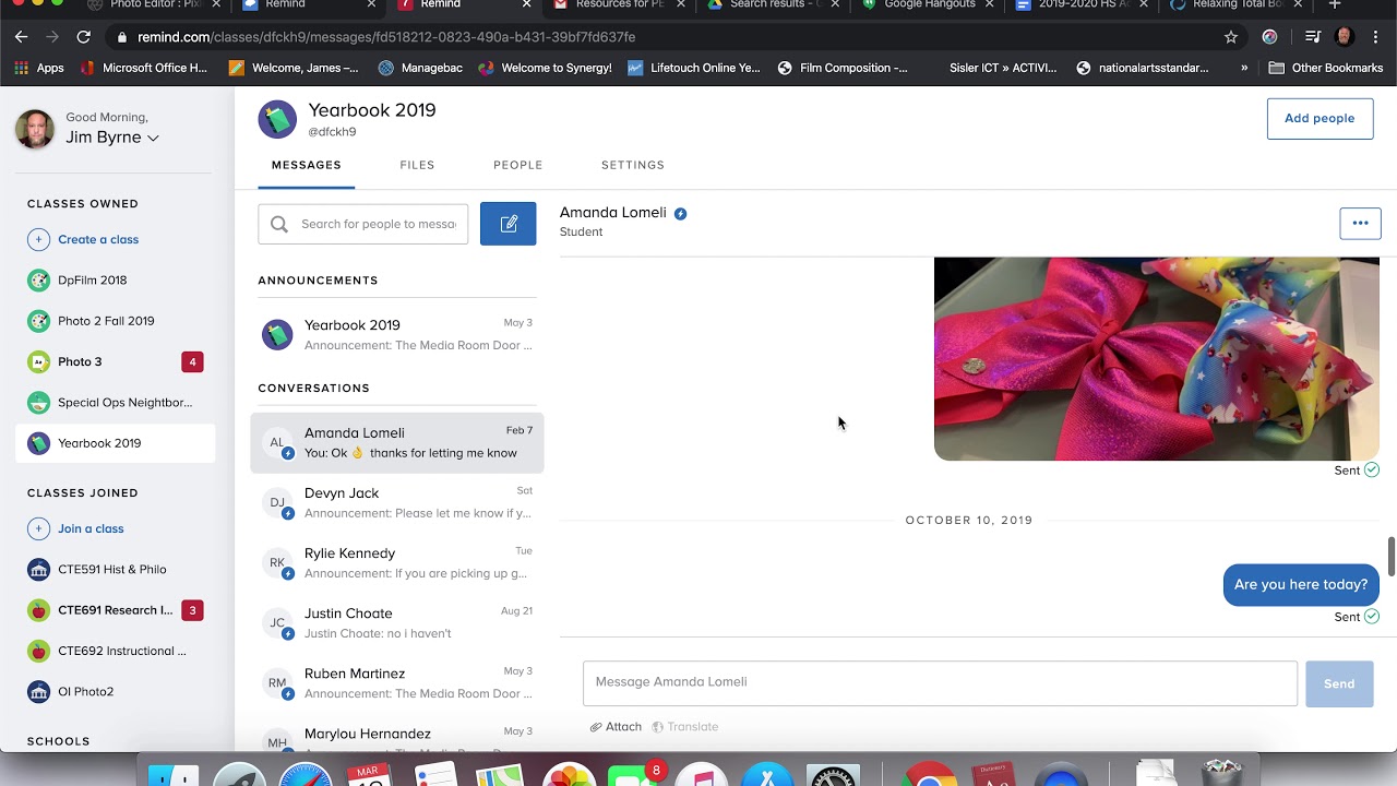 A Communication Tool for Teachers. (REMIND)