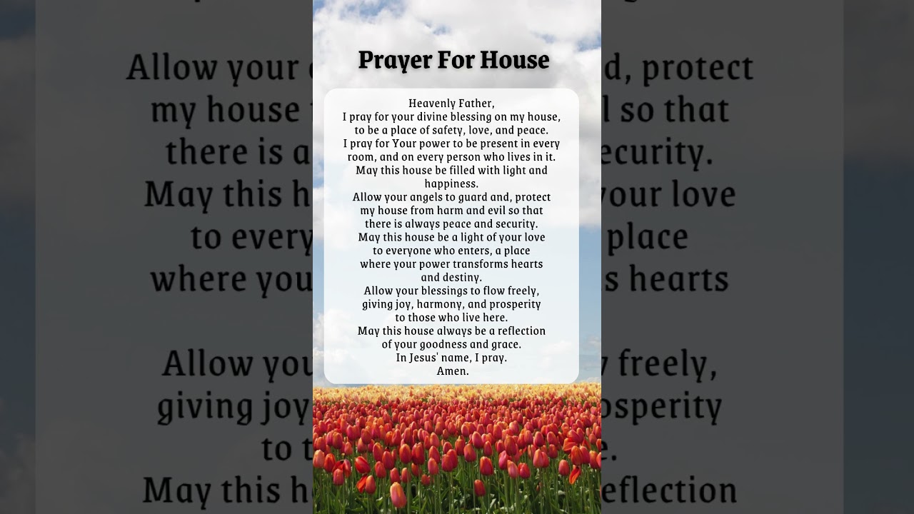 House Blessing Prayer | Prayer For House Blessing