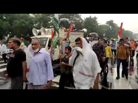 West Bengal Congress leaders and workers protest against Farm Bills