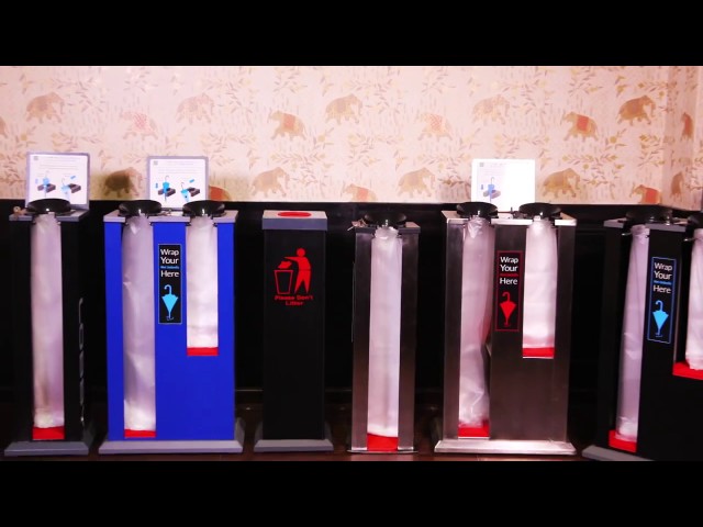Wet Umbrella Wrapper Machine - Black Umbrella wrapper machine ...