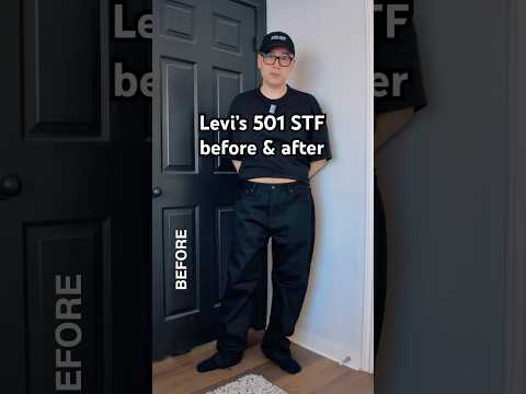 Levi's 501 Shrink to Fit Jeans: Before & after shrinking!
