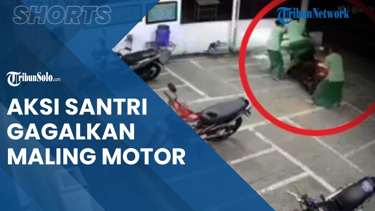 Viral Video Aksi Heroik Santri Gagalkan Maling Motor Banyak Pujian