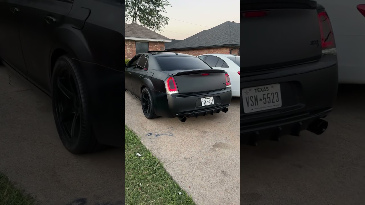 Straight piped v6 Chrysler 300 #blowup #srt #fypシ゚viral #viralvideo