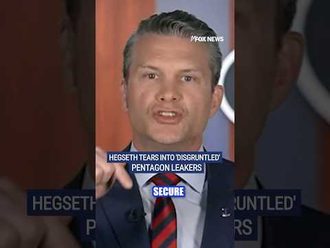 Pete Hegseth rips 'disgruntled former employees' for Signal accusations #hegseth #fox #trump #news