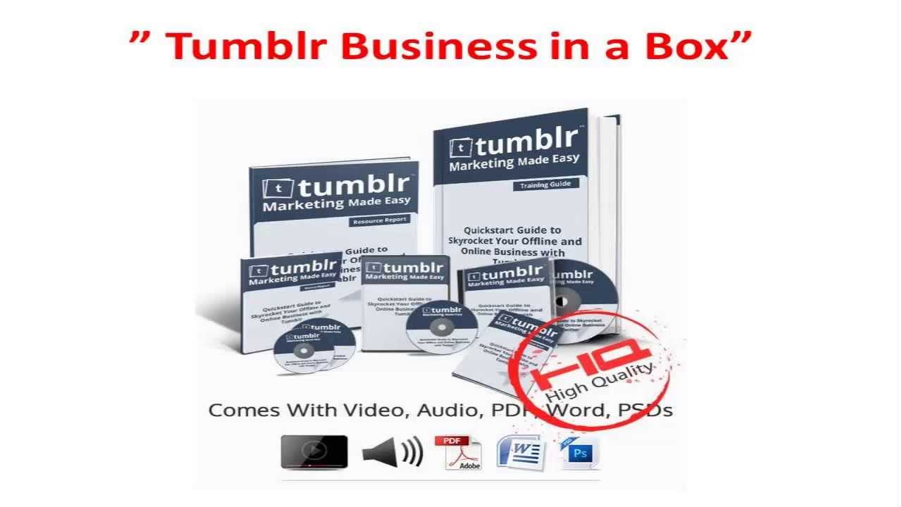 Tumblr Business in a Box - Review & $297 Bonus for Tumblr Business in a Box