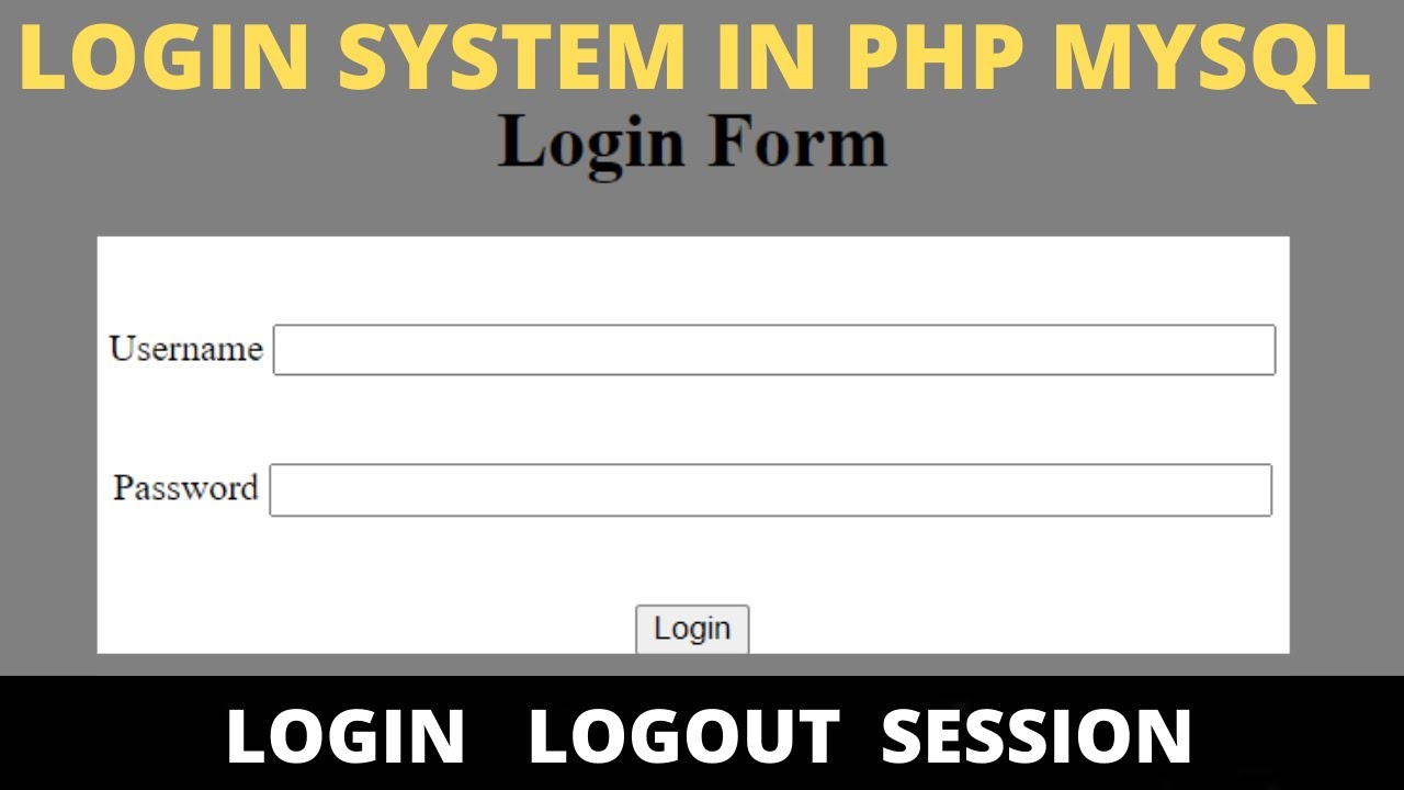 How To Make Login System Using PHP MYSQL Database For Beginners | PHP Tutorial (2021)