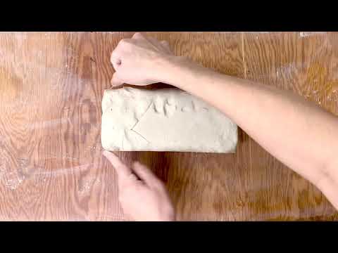 How to make a slab at home with a rolling pin