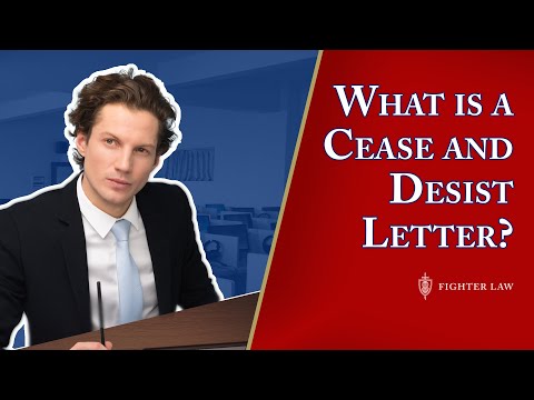 What is a cease and desist letter?