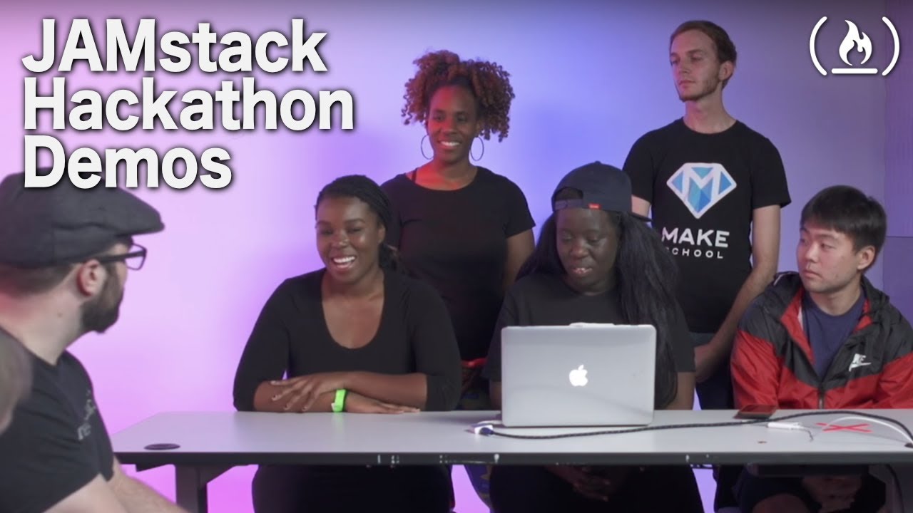 Hackathon Live Demos from the 2018 freeCodeCamp JAMstack Hackathon top 7 teams