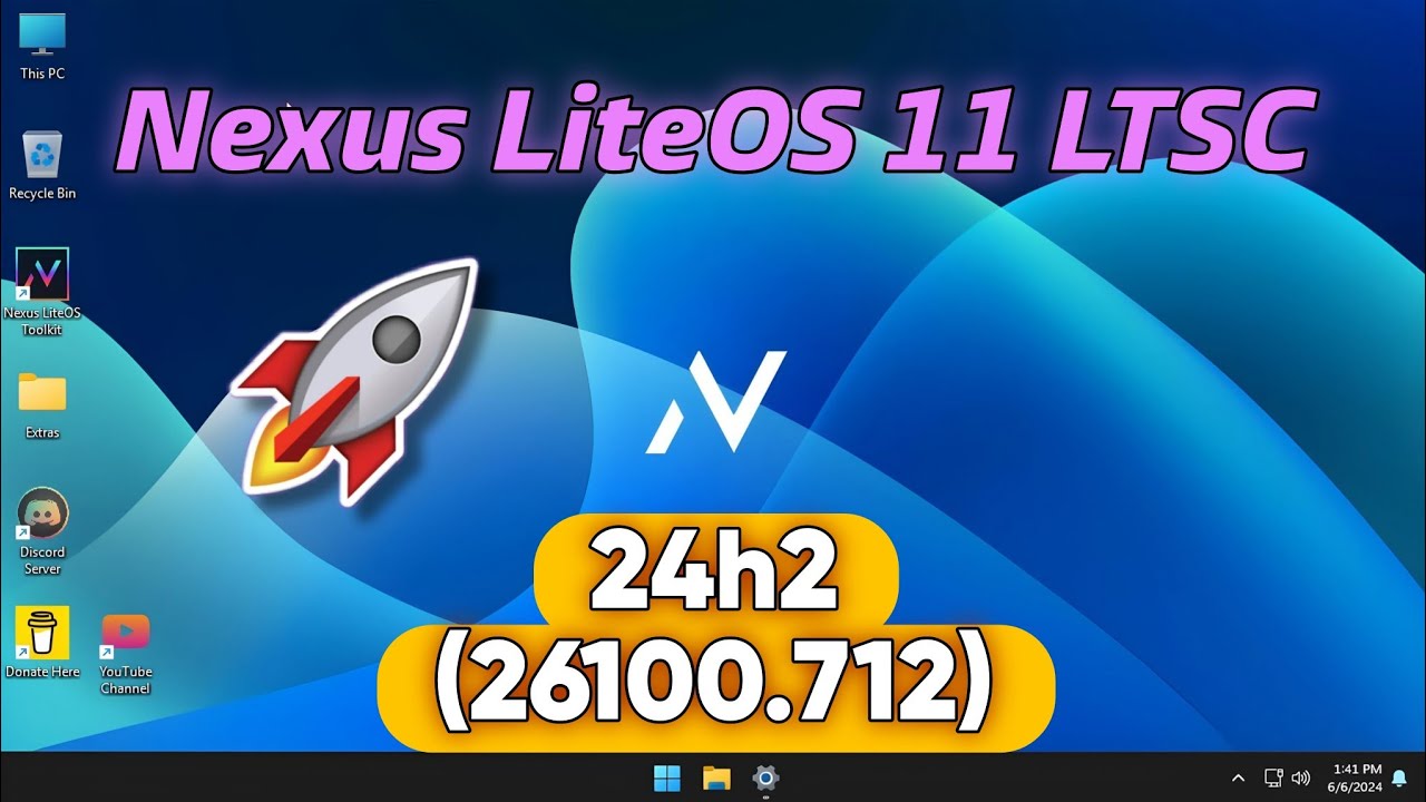 Nexus LiteOS 11 LTSC SuperLite (26100.712) | Windows 11 LTSC Lite Edition 2024