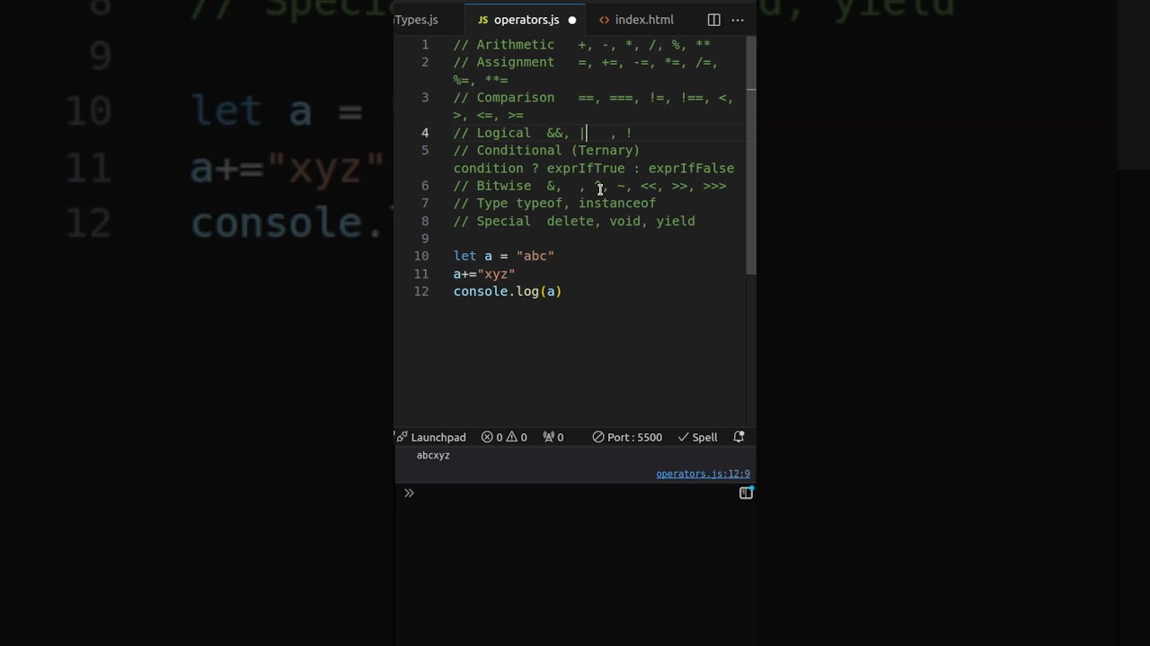 js cheat sheet: operators  #coding #webdevelopment #javascript #operators