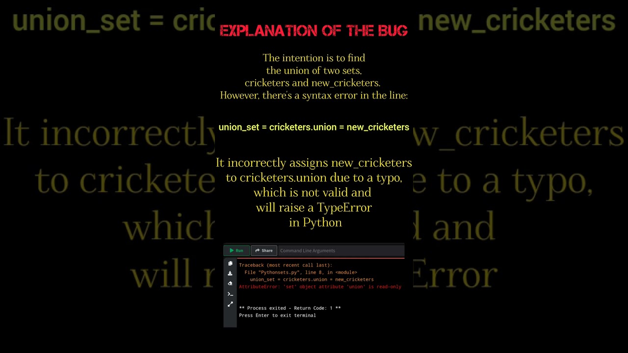 Spot the bug #python #objectorientedprogramming #shorts  #viral