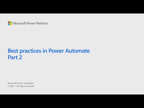 Best practices in Power Automate part 2