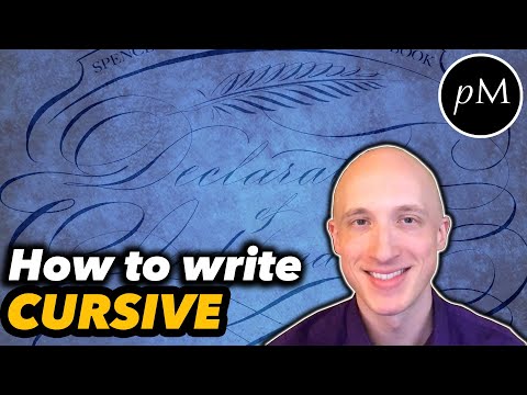 Why you should learn Cursive Handwriting | Spencerian Script, How to Write Cursive Letters