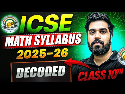 ICSE Class 10 Maths Syllabus 2025-26 Overview