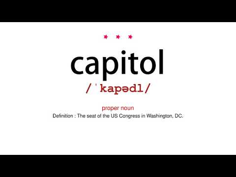 How to pronounce capitol - Vocab Today
