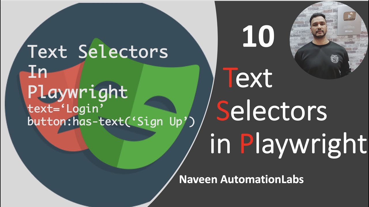 #10 - Text Selectors in Playwright || Playwright with Java