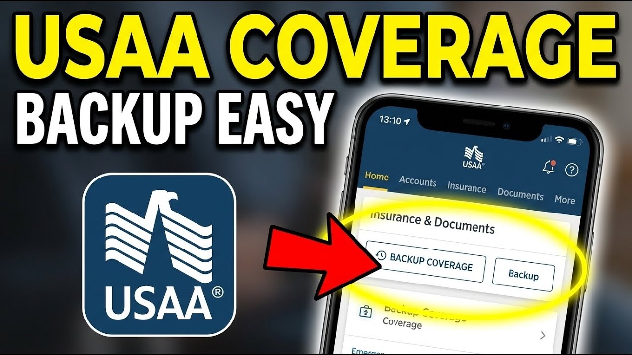 How to backup coverage details using USAA app - Easy Tutorial