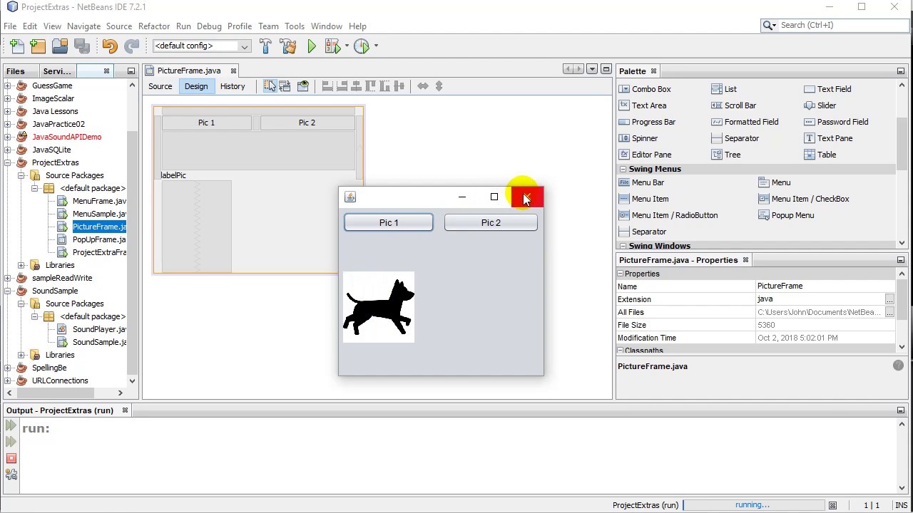 Java Add Image on JFrame