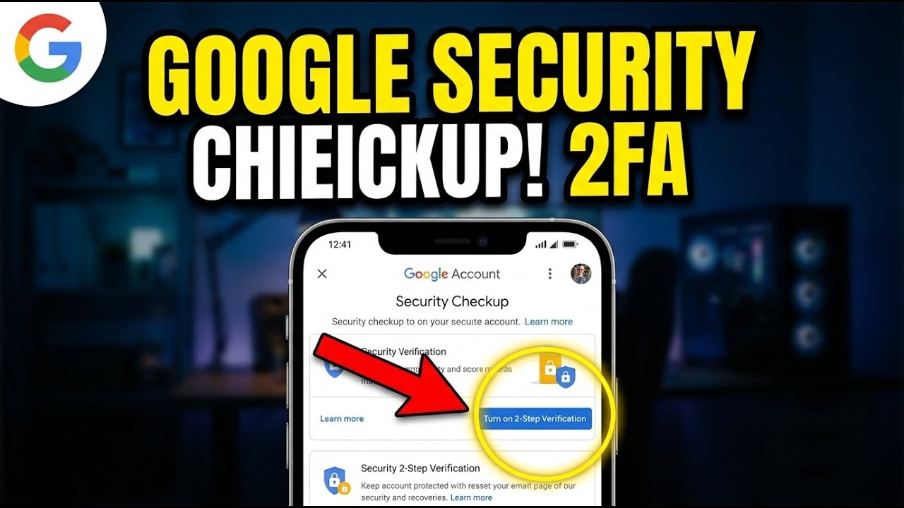 How to setup Google Account Security Checkup with 2FA - Step By Step