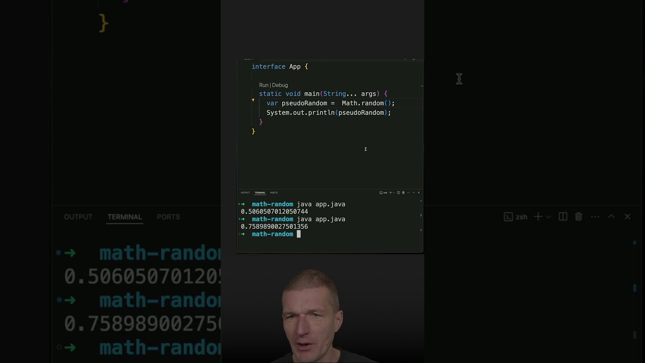 Generate Random Number Between 1...10 #java #shorts #coding #airhacks