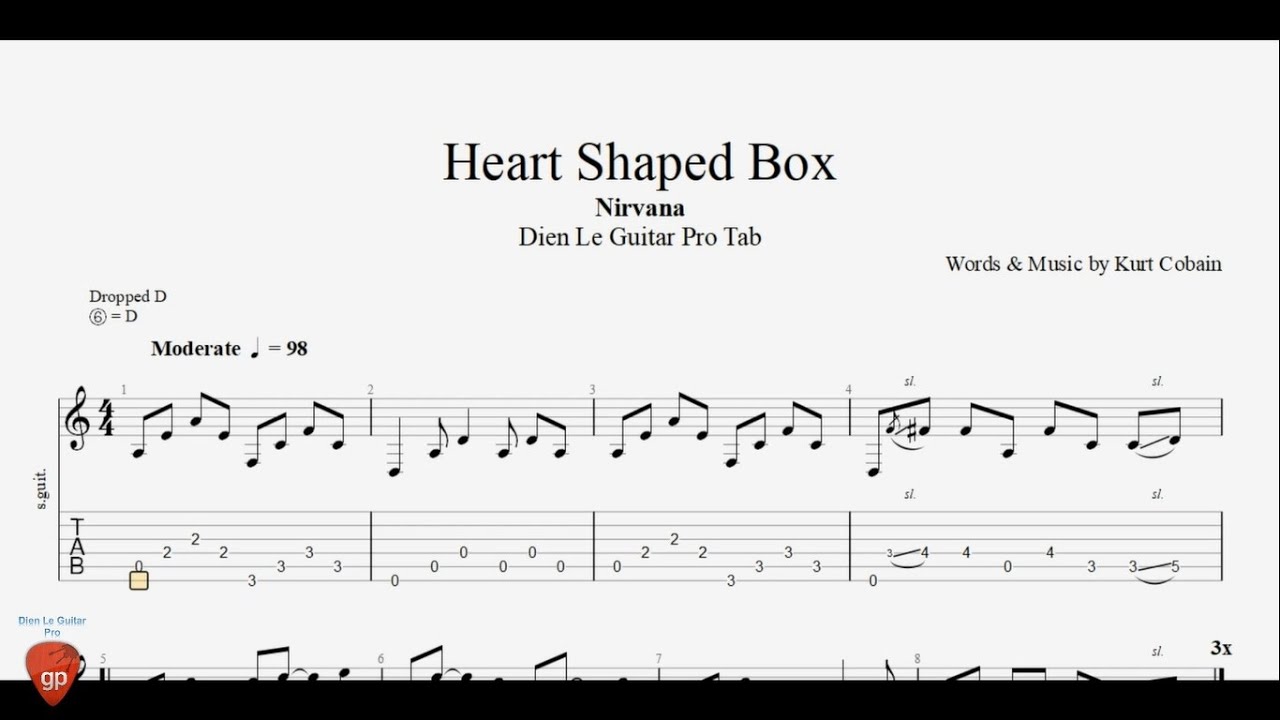 Nirvana - Heart-Shaped Box - Guitar Pro Tab