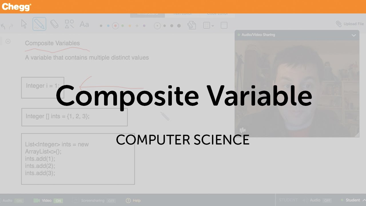 Composite Variable | Computer Science | Chegg Tutors