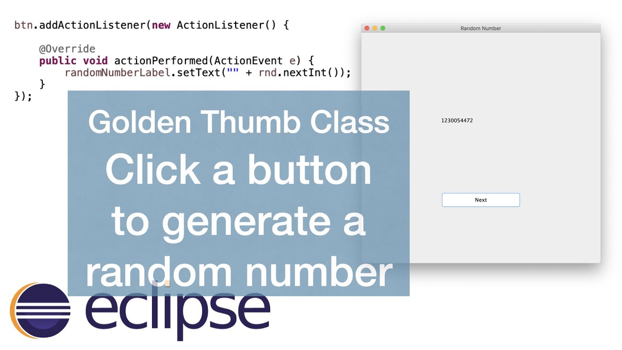 Implementing a random number generator in Java