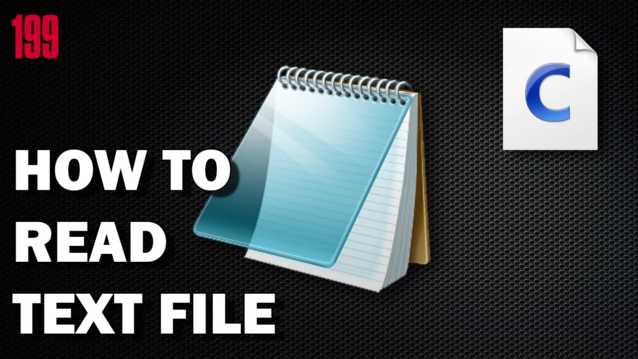 Programming in C - Read text file