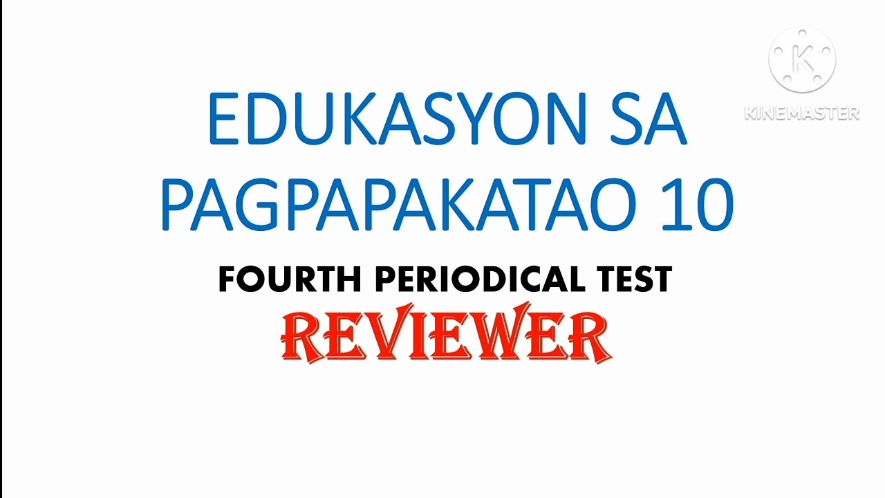 Fourth Quarter Exam in ESP 10 Reviewer / JA VLOGS