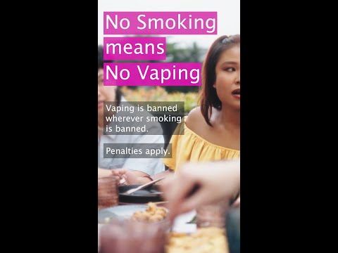 No Smoking means No Vaping
