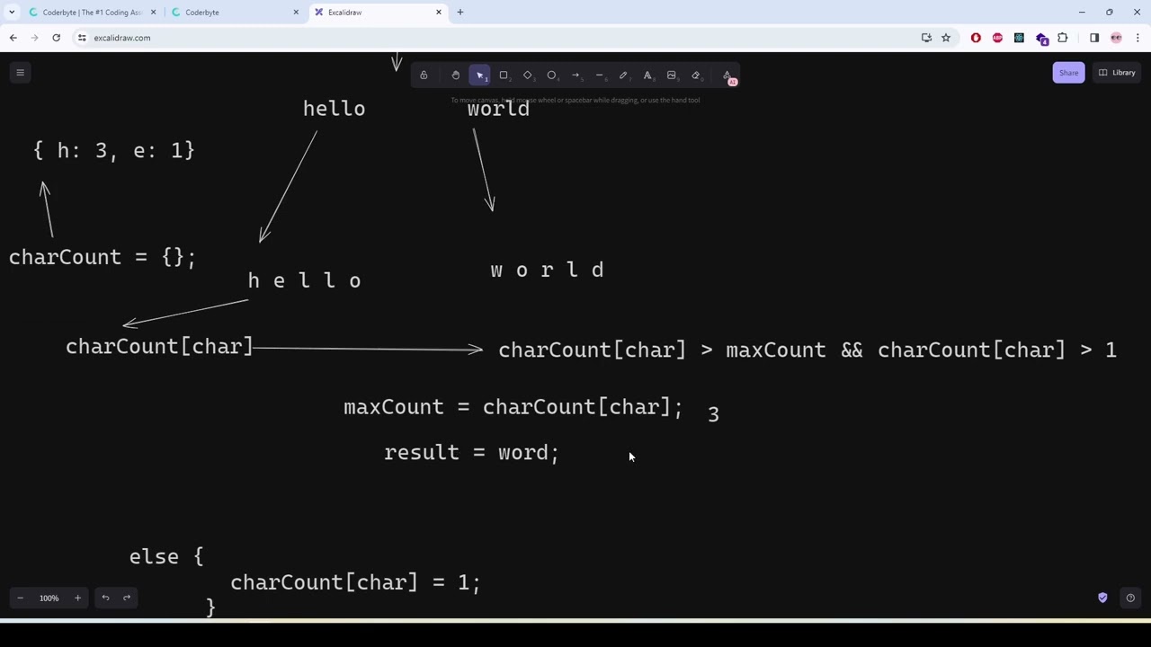 Coderbyte | Letter Count 1 | Easy | Solution with JavaScript