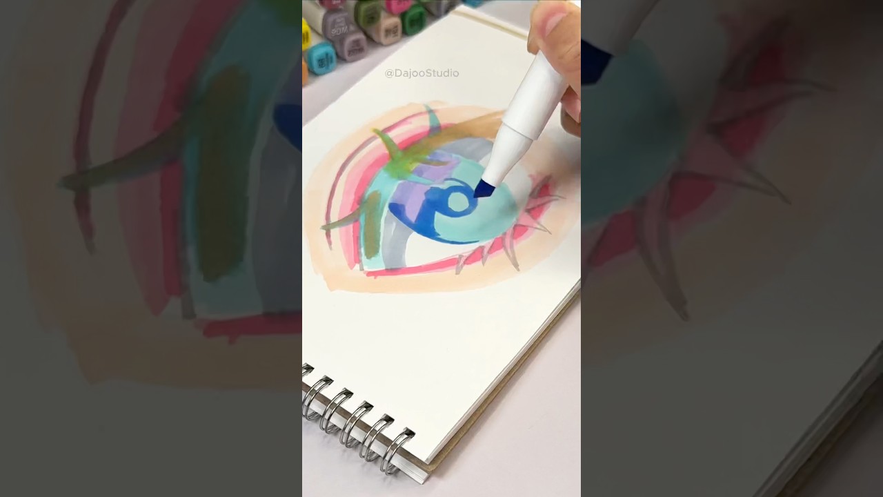 #drawing #blueeyes  💎 ✨ 🧿 #eyesdrawing  #markers