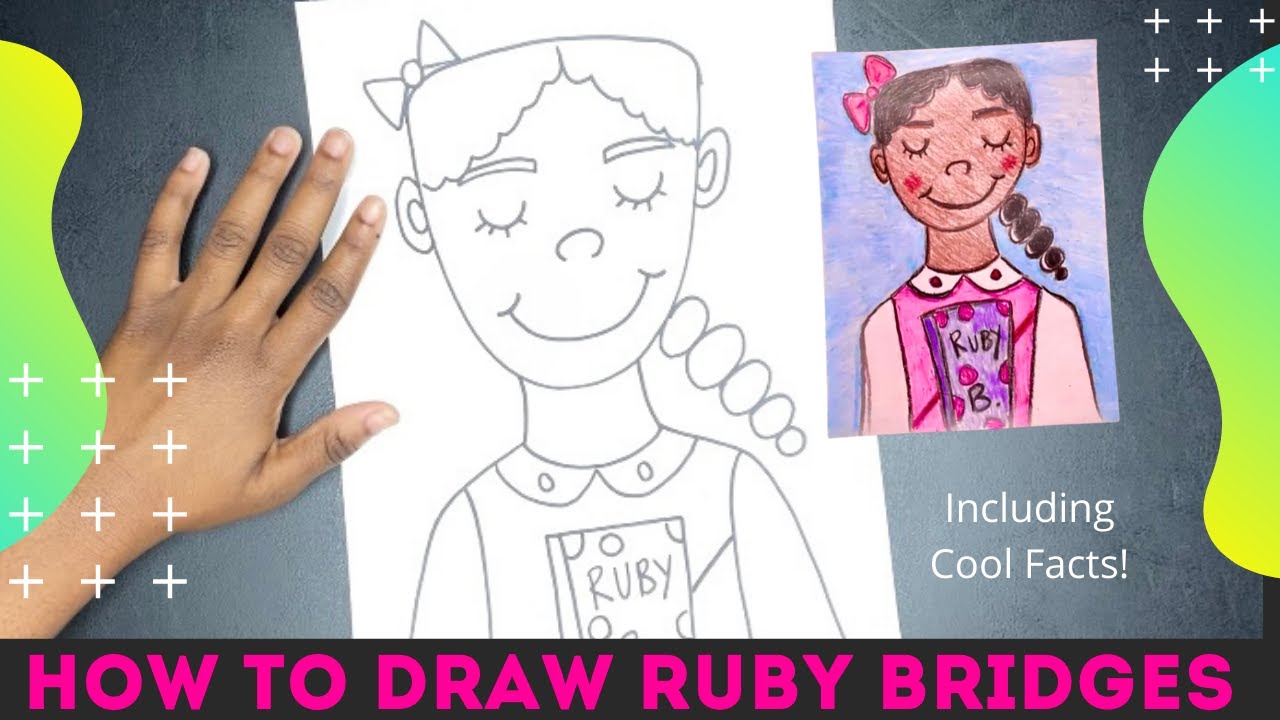 Art Lesson-  How to draw Ruby Bridges Black History Month
