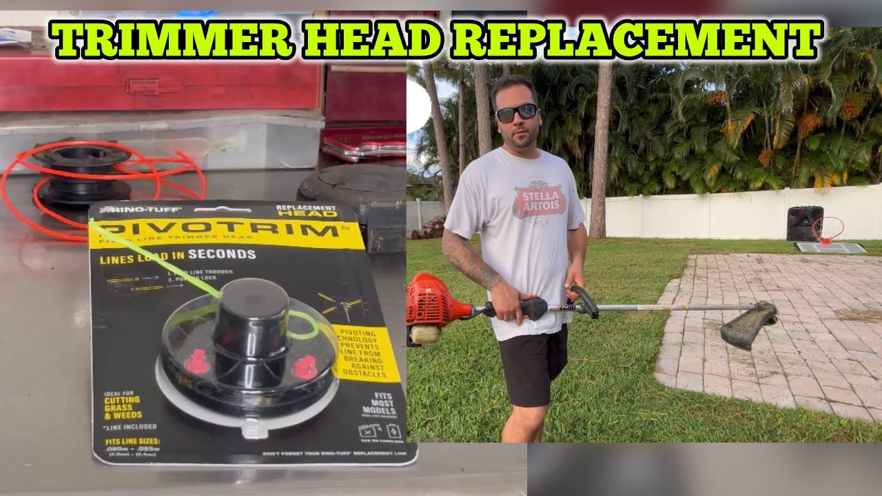 How to Replace Trimmer Head on weed eater #pivotrim