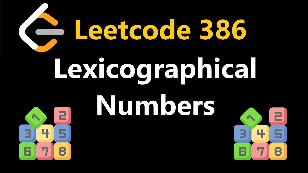 Lexicographical Numbers - Leetcode 386 - Python