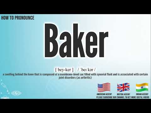 Baker Pronunciation | How to Pronounce (say) Baker CORRECTLY | Medical Meaning