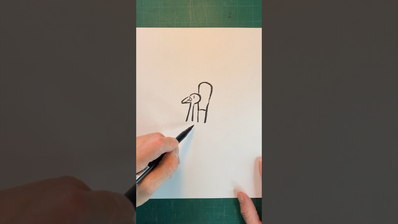 Easy Turkey Drawing (using the Number 74) for Kids!