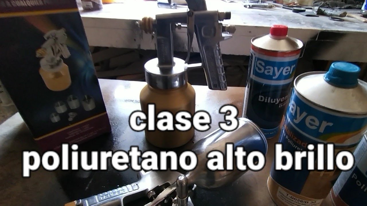 Aprende a dar acabado BRILLO transparente SAYER Clase 3 poliuretano brillo directo