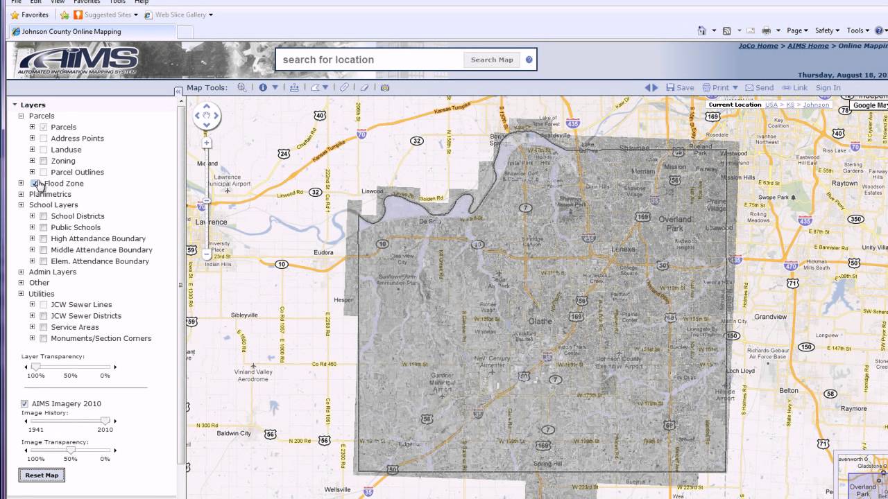 Johnson County Online Mapping - Layers