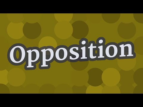 OPPOSITION pronunciation • How to pronounce OPPOSITION