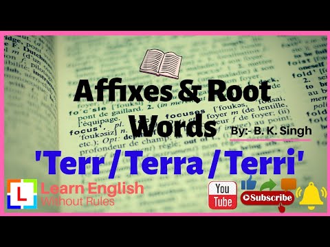 Root Word [Day - 35] : 'Terr / Terra / Terri'